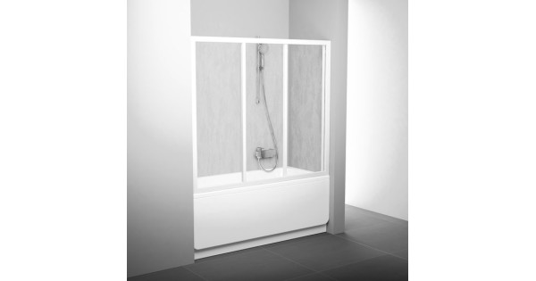 Vonios durys AVDP3-150 satinas+plastikas Rain