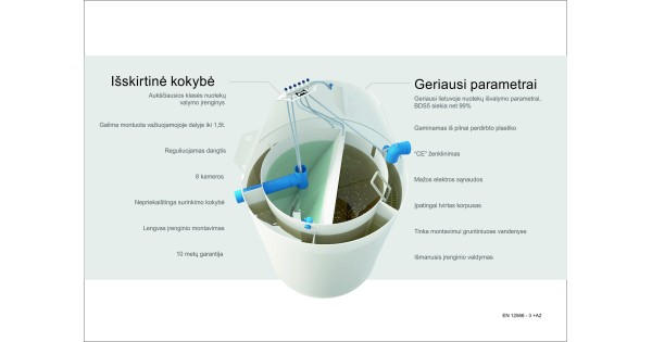 Nuotekų valymo įrenginys DEIMANTAS D-20