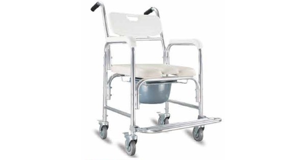 Kėdė tualeto su ratukais ir rankenomis H8961L